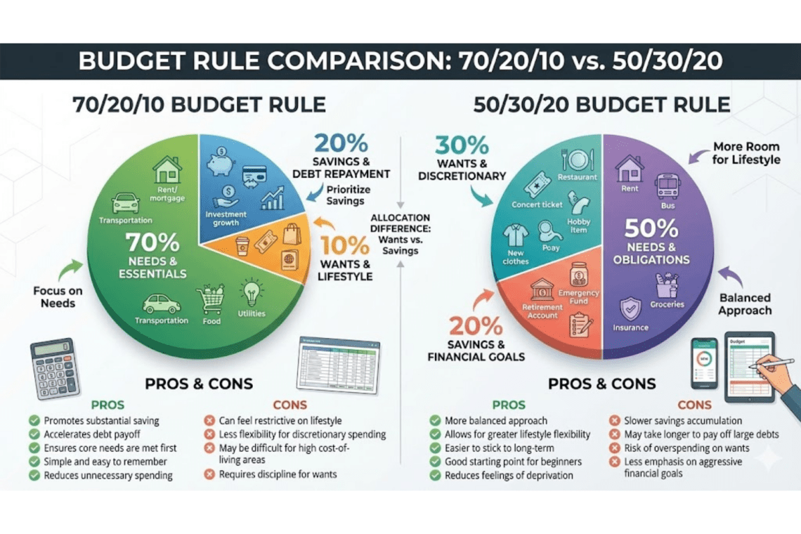 70/20/10 Budget Rule Explained: Simple Guide